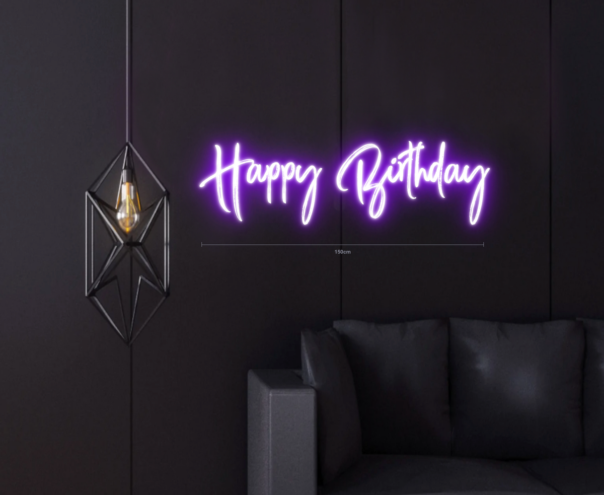 Happy Birthday Neon Sign | Neon Sign Design Australia